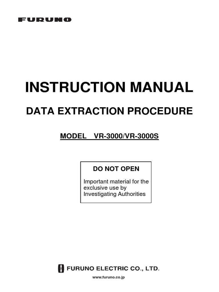 Instruction Manual: Data Extraction Procedure | PDF