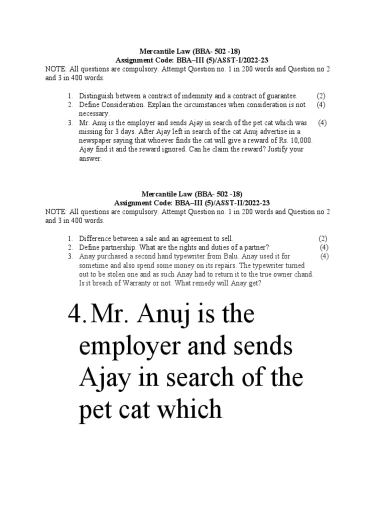 Mercantile Law Pdf Sales Advertising