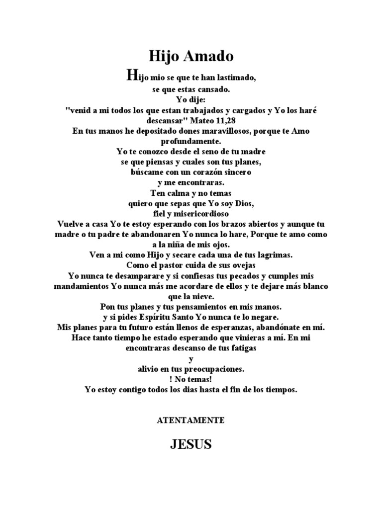Hijo Amado | PDF