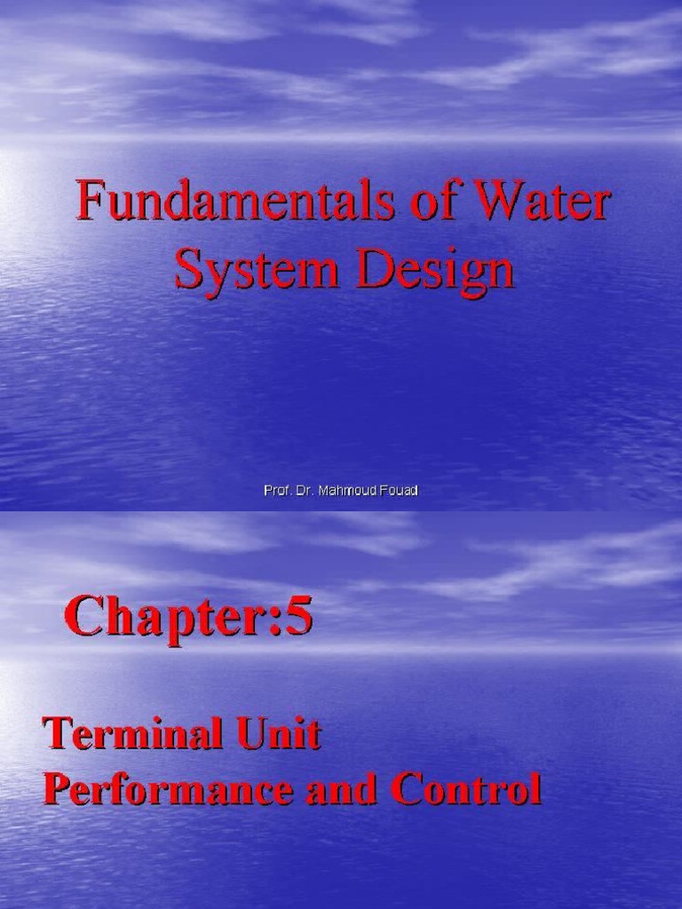 5-Fundamentals of Water System Design Chapter 5 | PDF 5-Fundamentals of Water System Design Chapter 5 | PDF