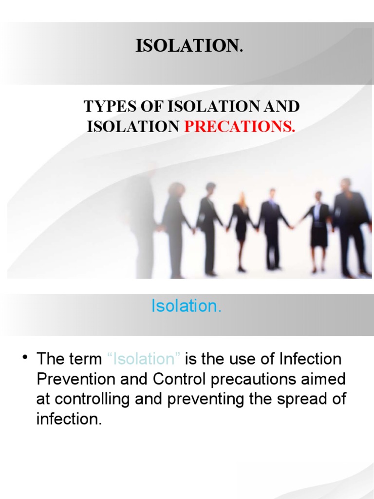 Isolation Precation | PDF