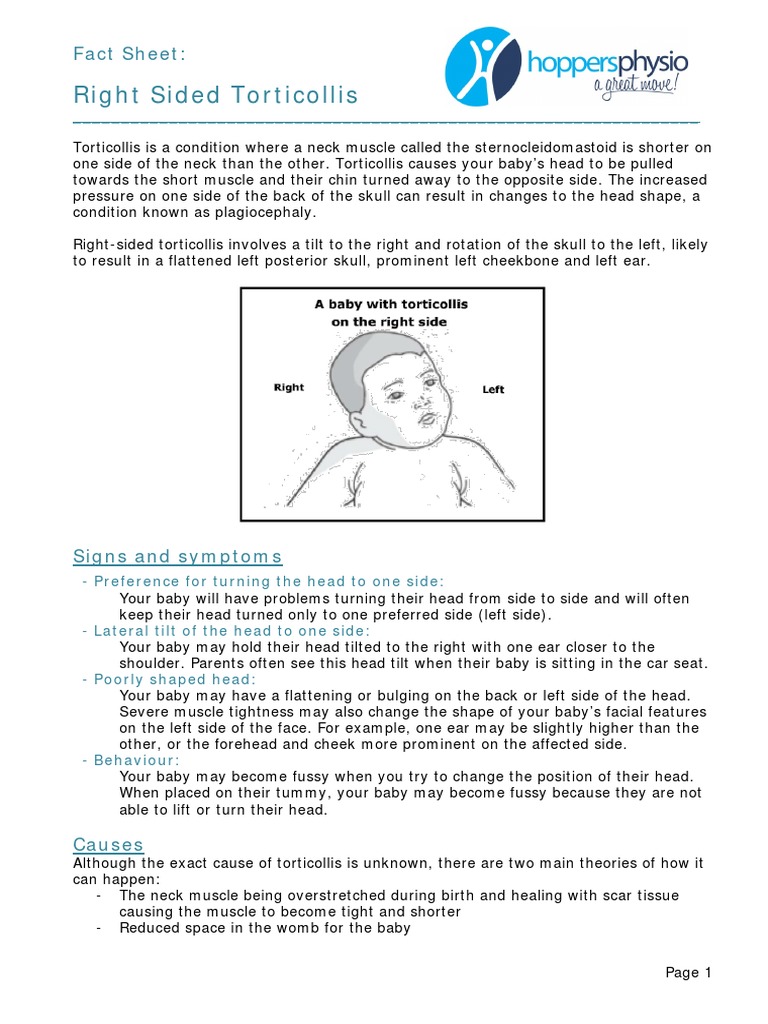 Right-Sided Torticollis: Parent Guide | PDF | Self-Improvement | Lifestyle