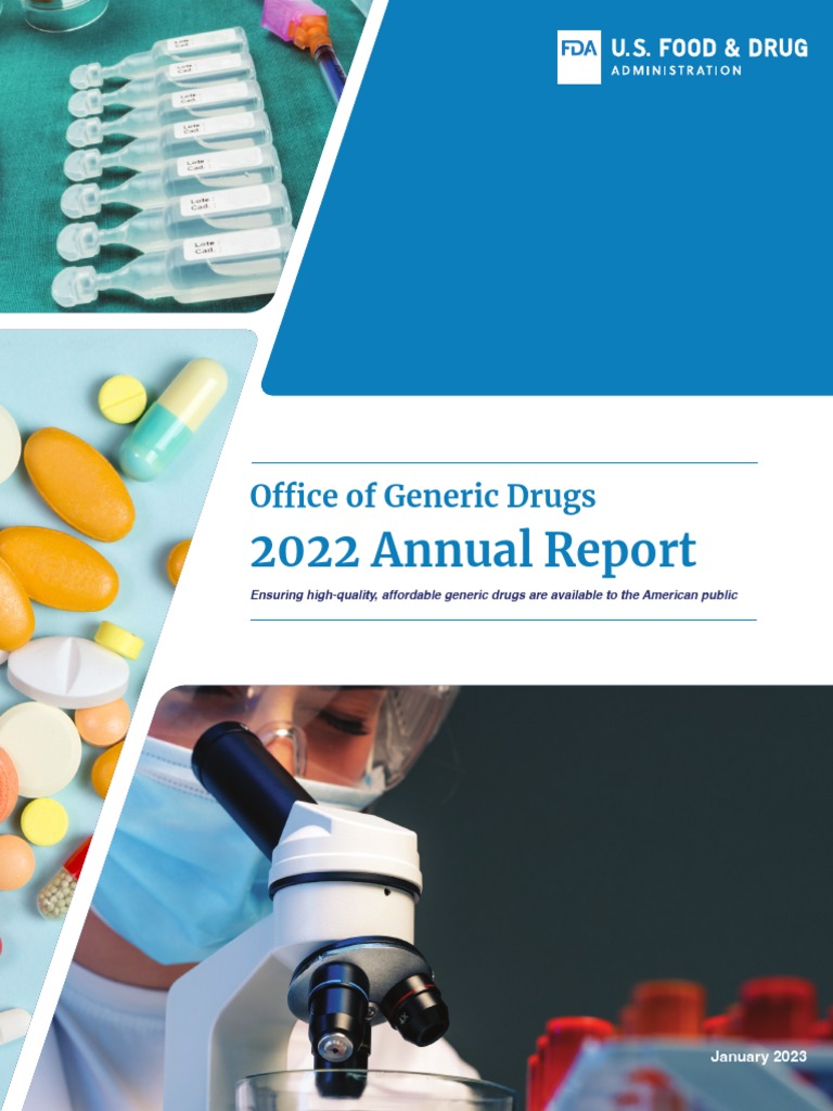 OGD 2022 Annual Report | PDF | Generic Drug | Food And Drug Administration