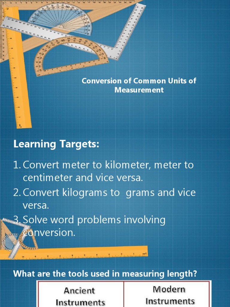 Conversion of Common Units of Measurement | PDF | Metre | Length