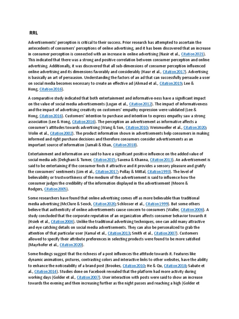 RRL | Download Free PDF | Advertising | Popular Culture & Media Studies