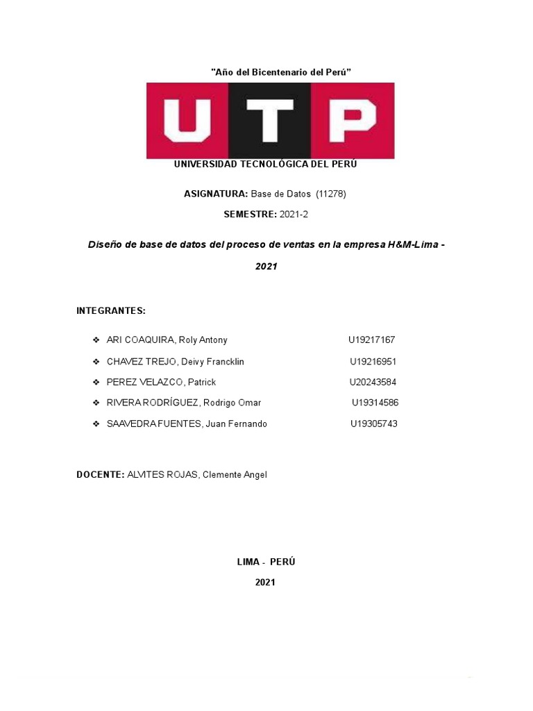 Proyecto Final Base de Datos - Compress | PDF | Bases de datos | SQL