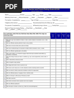 SNAP-IV ADHD Rating Scale Form | PDF