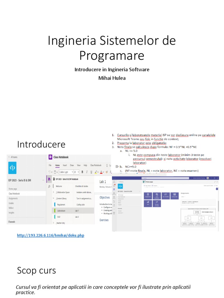 Curs 1 - Introducere in Ingineria Software | PDF | Software | Computer Science