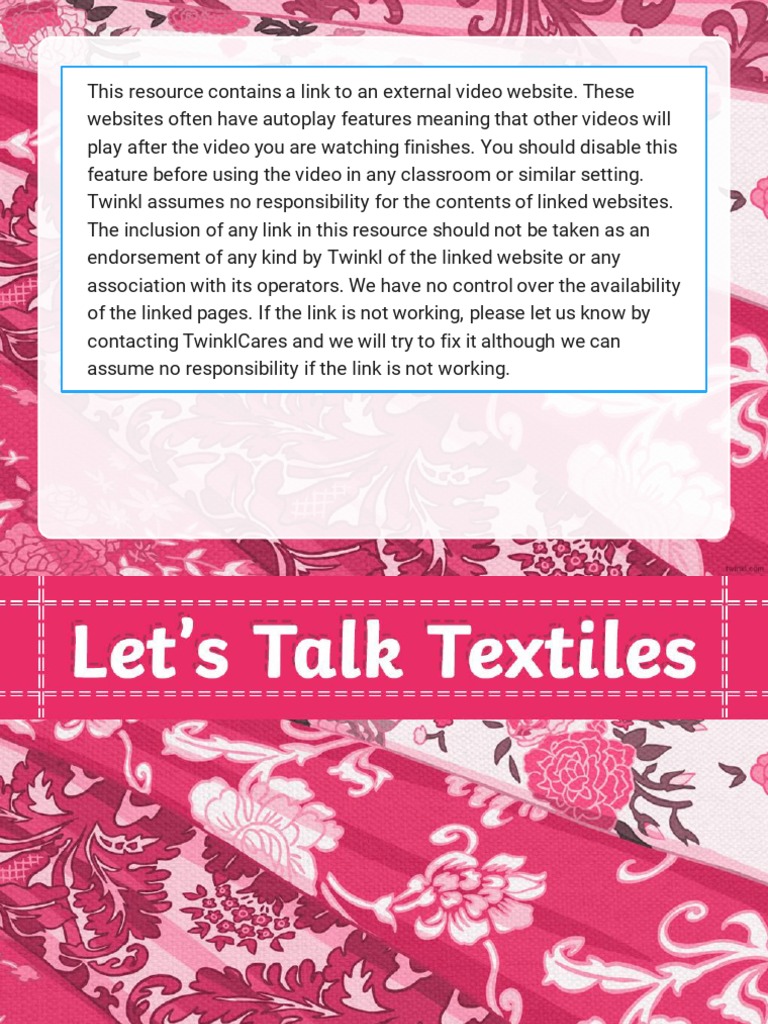 T2-T-1586-Ks2-Lets-Talk-Textiles-Powerpoint - Ver 5 1 | PDF | Quilt ...