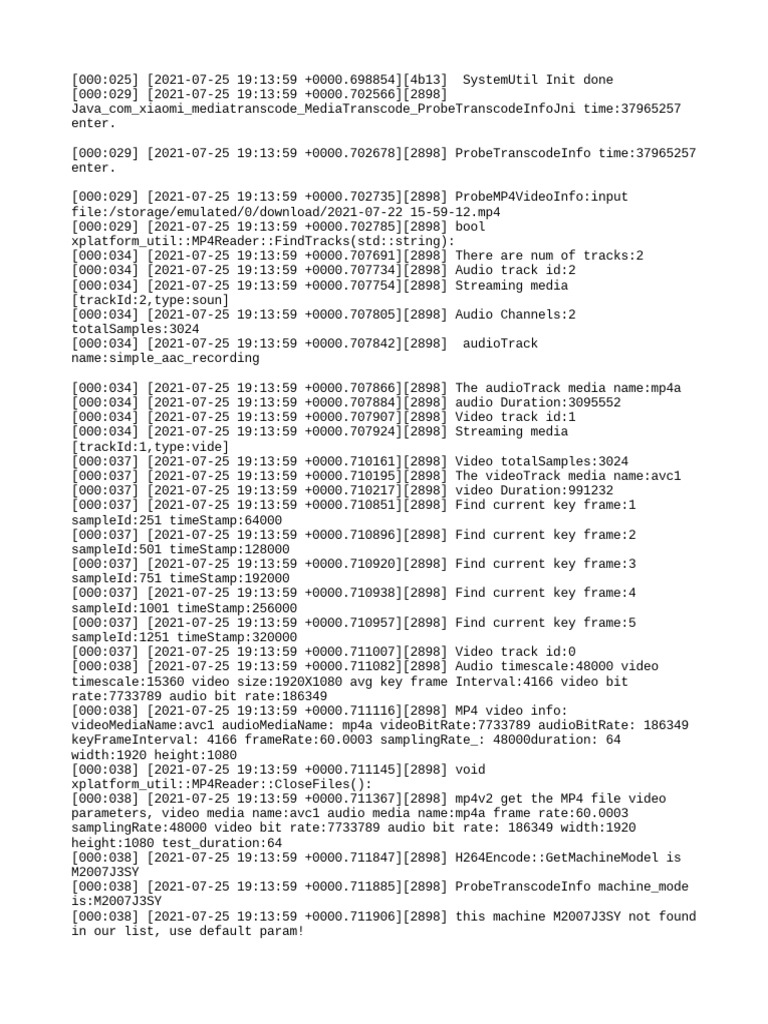Trace | PDF | Codec | Data Compression
