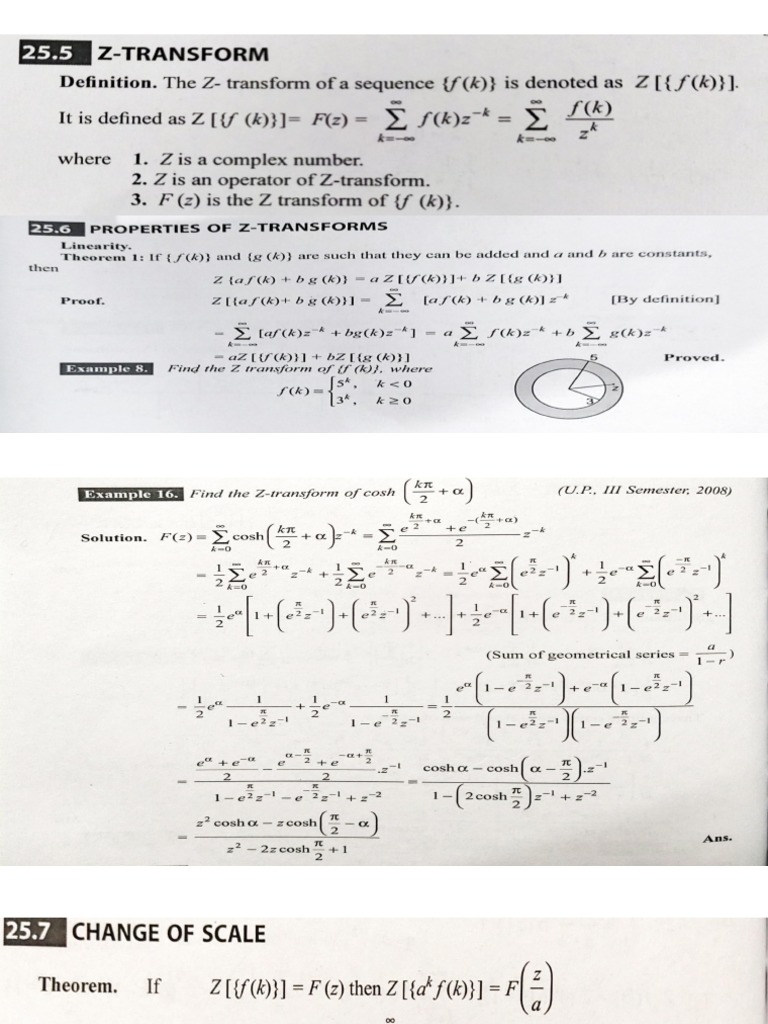 Z Transform Pdf