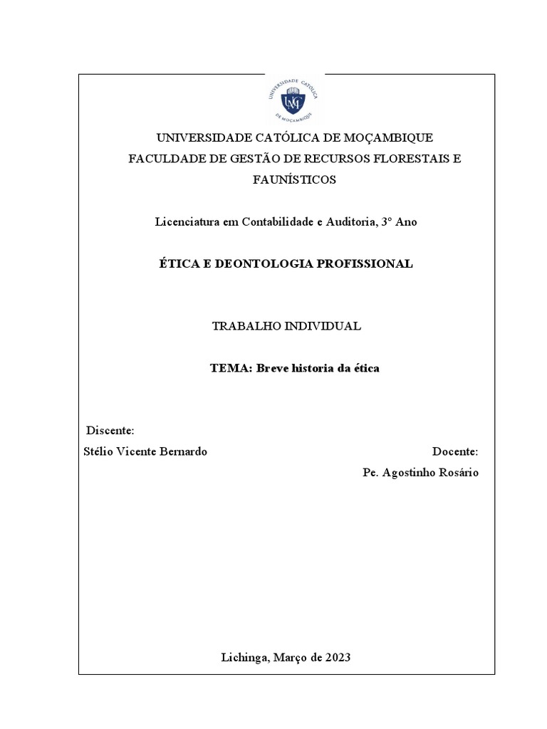 Trabalho Individual | PDF | Aristóteles | Felicidade