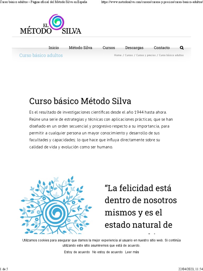 Curso Básico Adultos - Página Oficial Del Método Silva en España | PDF | Cookie HTTP | Experiencia
