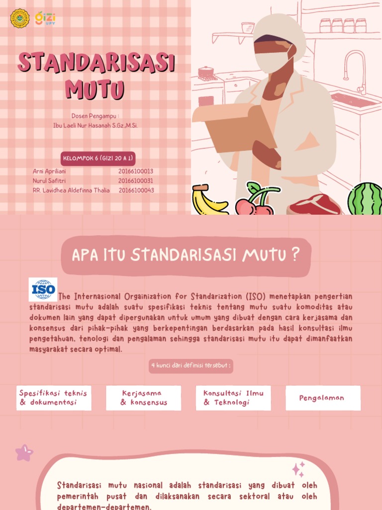 Definisi dan Tujuan Standarisasi Mutu | PDF