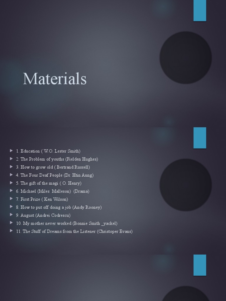 Materials | PDF