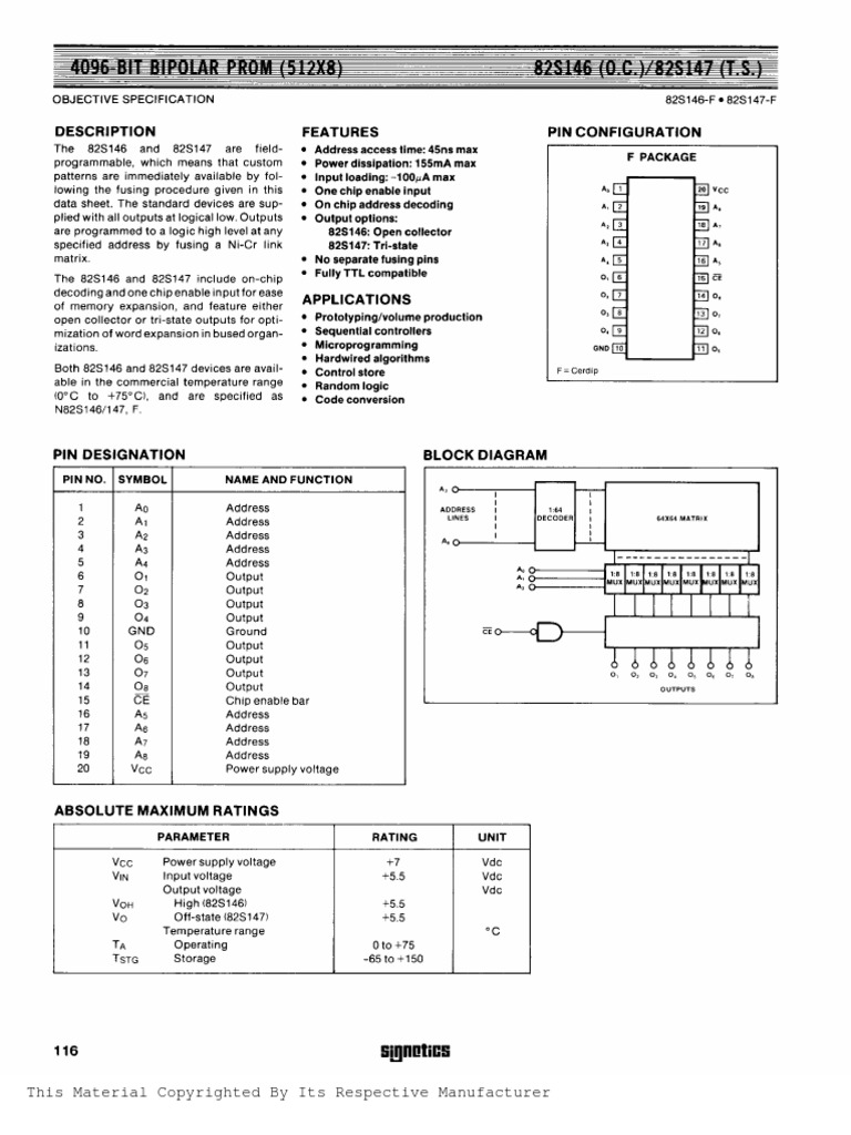 82s146 82s147 Datasheet | PDF