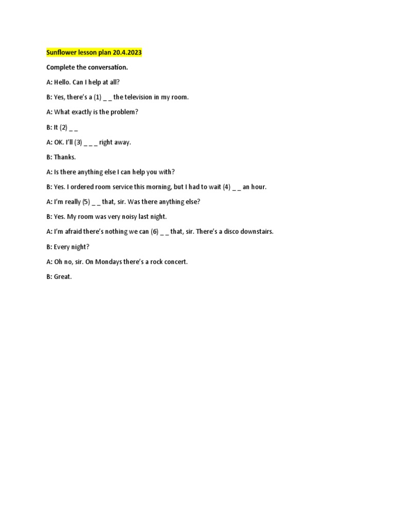 Sunflower Lesson Plan 20 | PDF