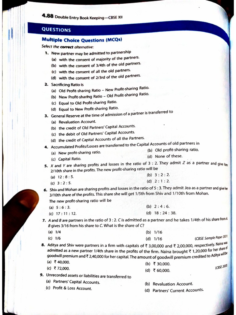 Admission of Partner Theory Question | PDF