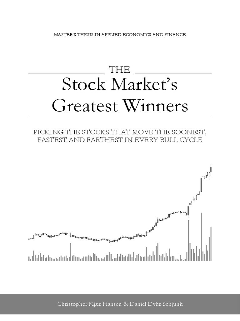 Stock Market's Greatest Winners: Picking The Stocks That Move The ...