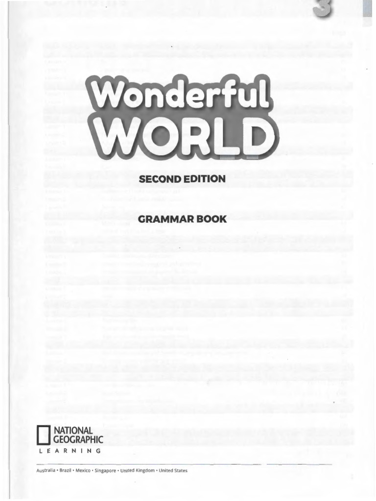 Wonderful World Book | PDF | Plural | Grammatical Number