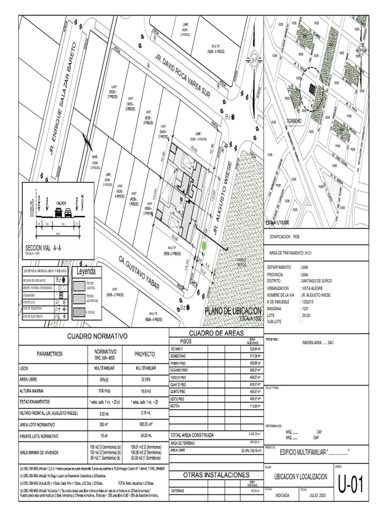 RDB multifamiliar en Jiron David con Av. Ocarina | PDF