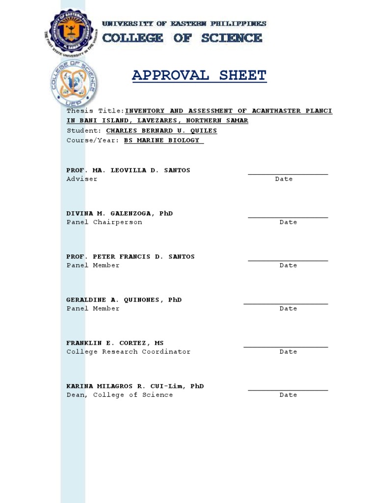A - Approval Sheet For Proposal | PDF