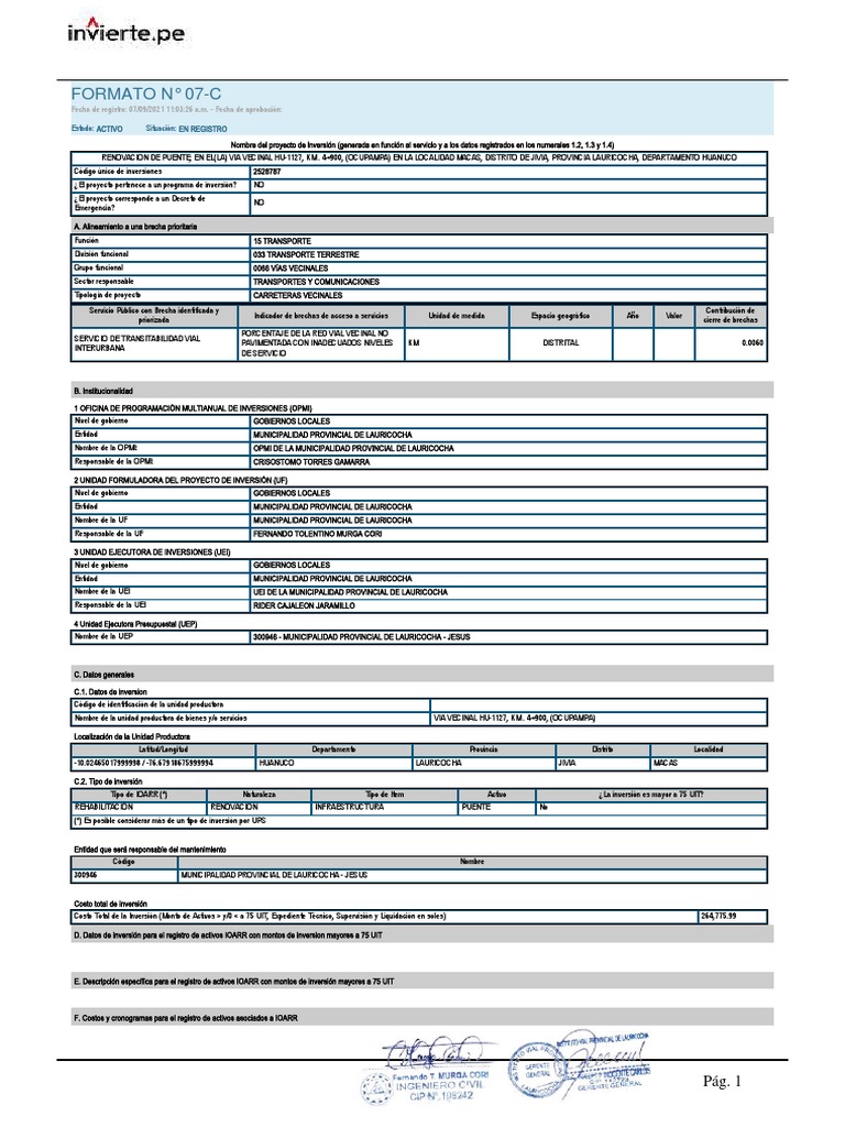 FORMATO 07-C - OCUPAMPA - MACAS - JIVIA - Compressed | PDF | Economias