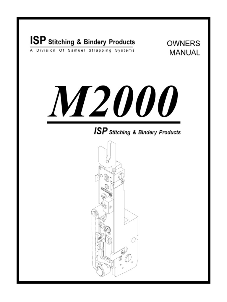 ISP M2000 Head Manual | PDF | Lubricant | Wire