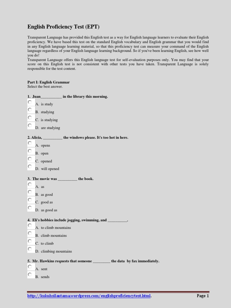 English Proficiency Test Overview | PDF | Napoleon | Unrest