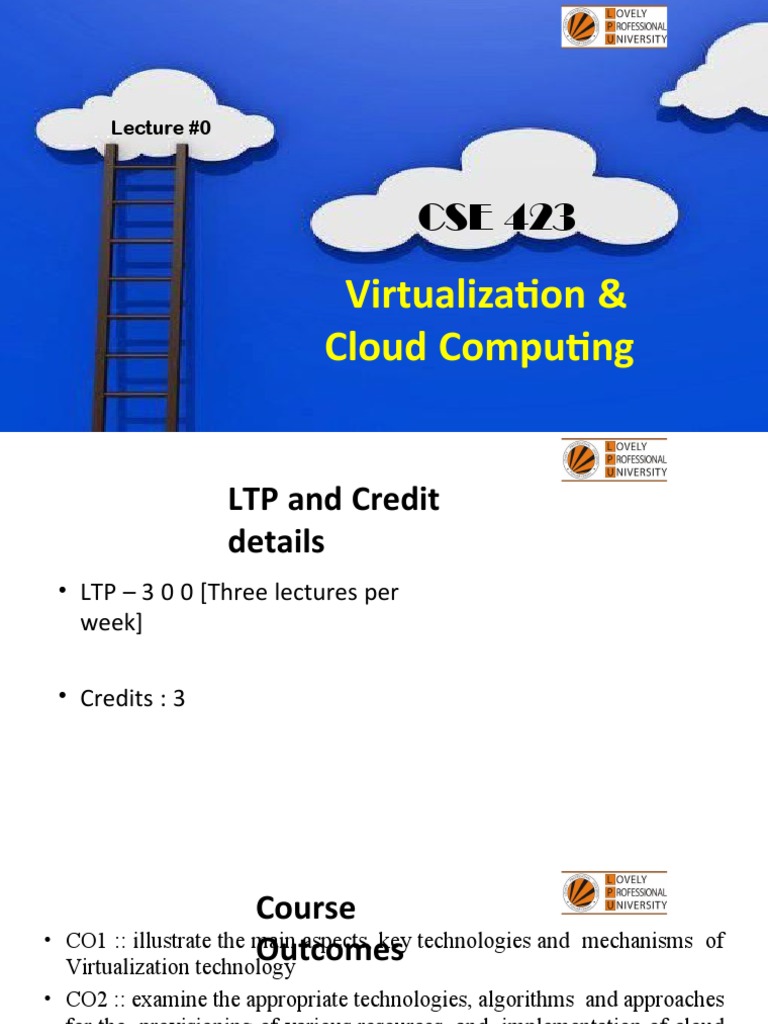 Virtualization & Cloud Computing: Lecture #0 | PDF