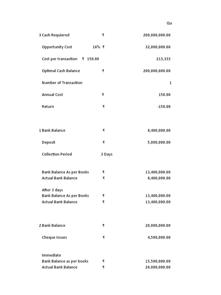 Worknook Cash Management - WCM | PDF