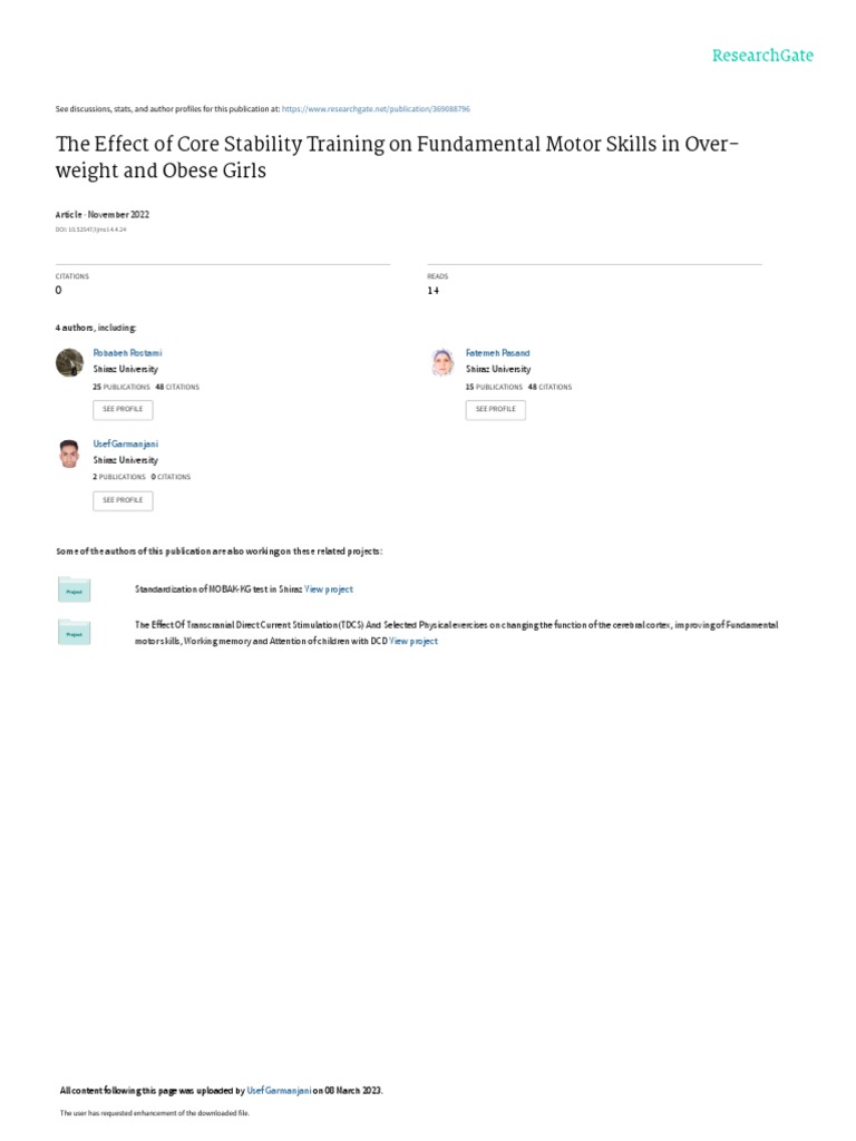 Core Stability | PDF | Obesity | Balance (Ability)