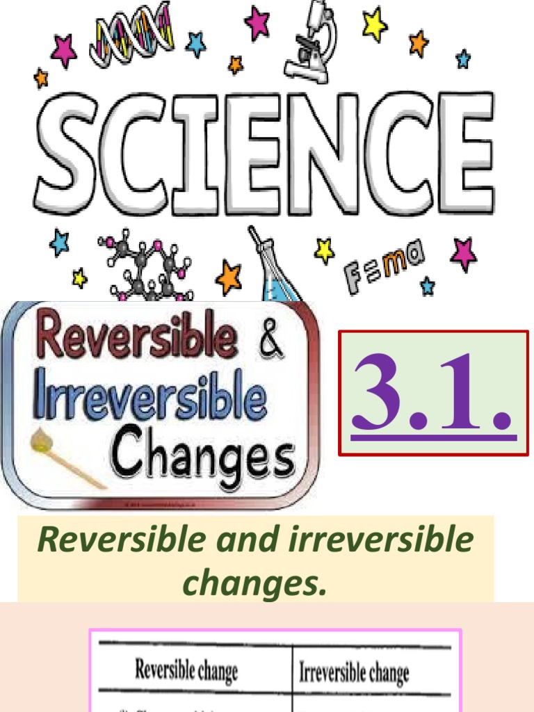 Reversible and Irreversible Changes | PDF
