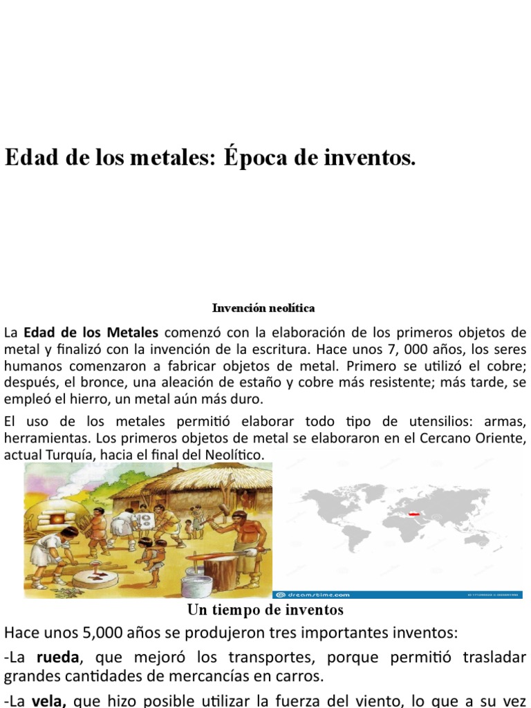 Edad de Los Metales | PDF | Neolítico | Cobre