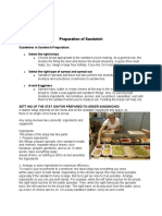 COOKERY NC II Prepare Sandwich Module 1 | PDF | Hamburgers | Sandwich