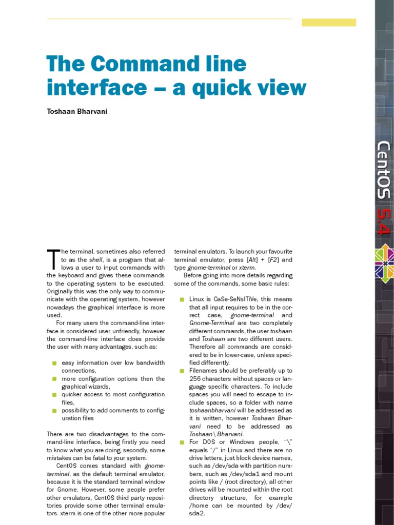 Centos 54 Cli Us Pdf Secure Shell Command Line Interface 5999