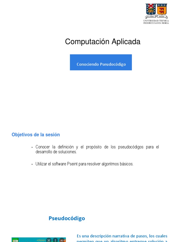 1.2 Conociendo Pseudocodigo | PDF | Algoritmos | Programa de computadora