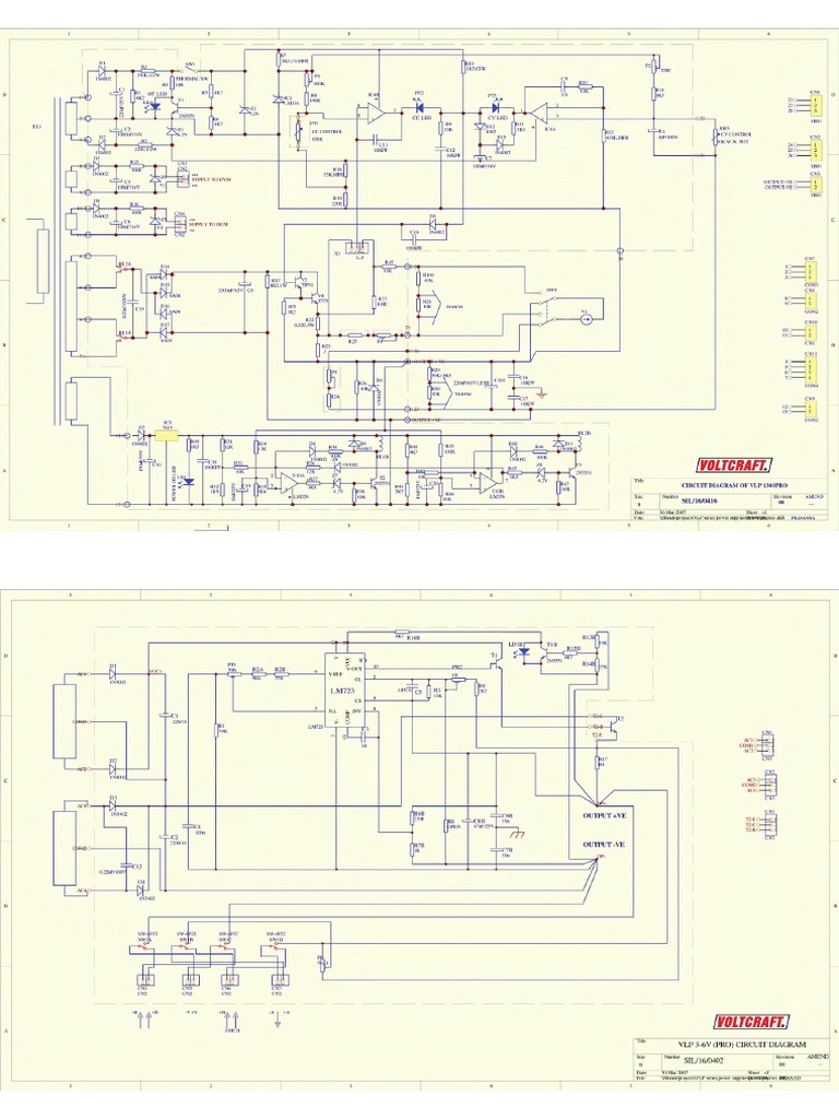 Voltcraft vlp-1303 DC Power Supply SCH | PDF
