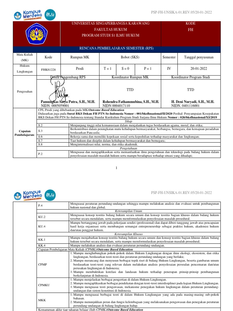 RPS 2022 - HL - Genap TA 2021-2022 | PDF | Seni | Komputer