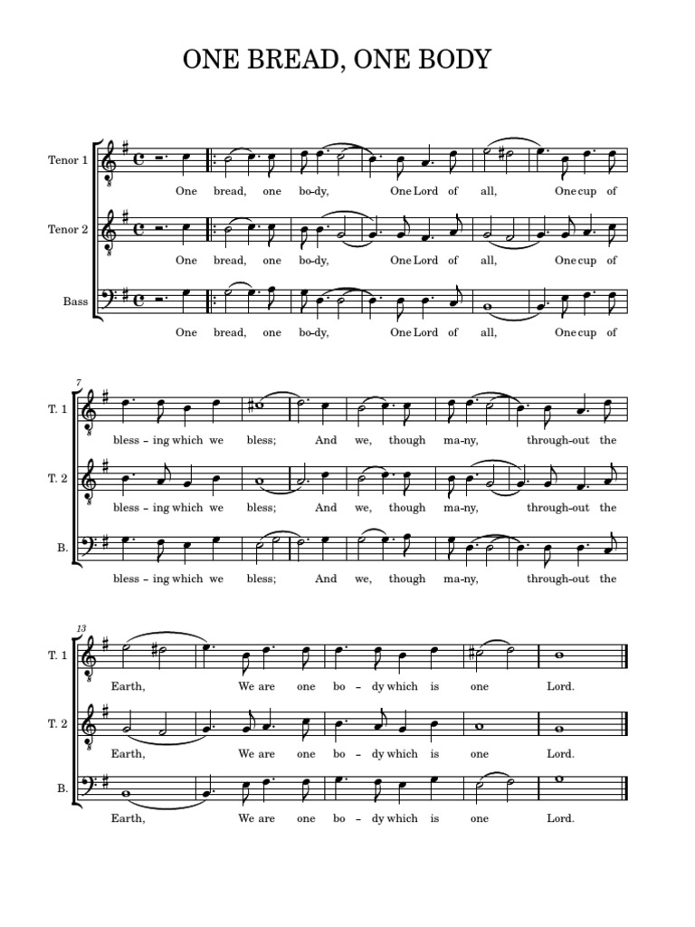 One Bread One Body | PDF