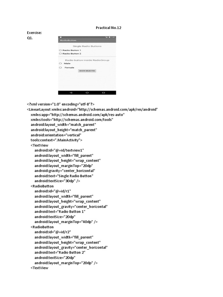 MAD Practical No.12 | Download Free PDF | Android (Operating System ... MAD Practical No.12 | Download Free PDF | Android (Operating System ...