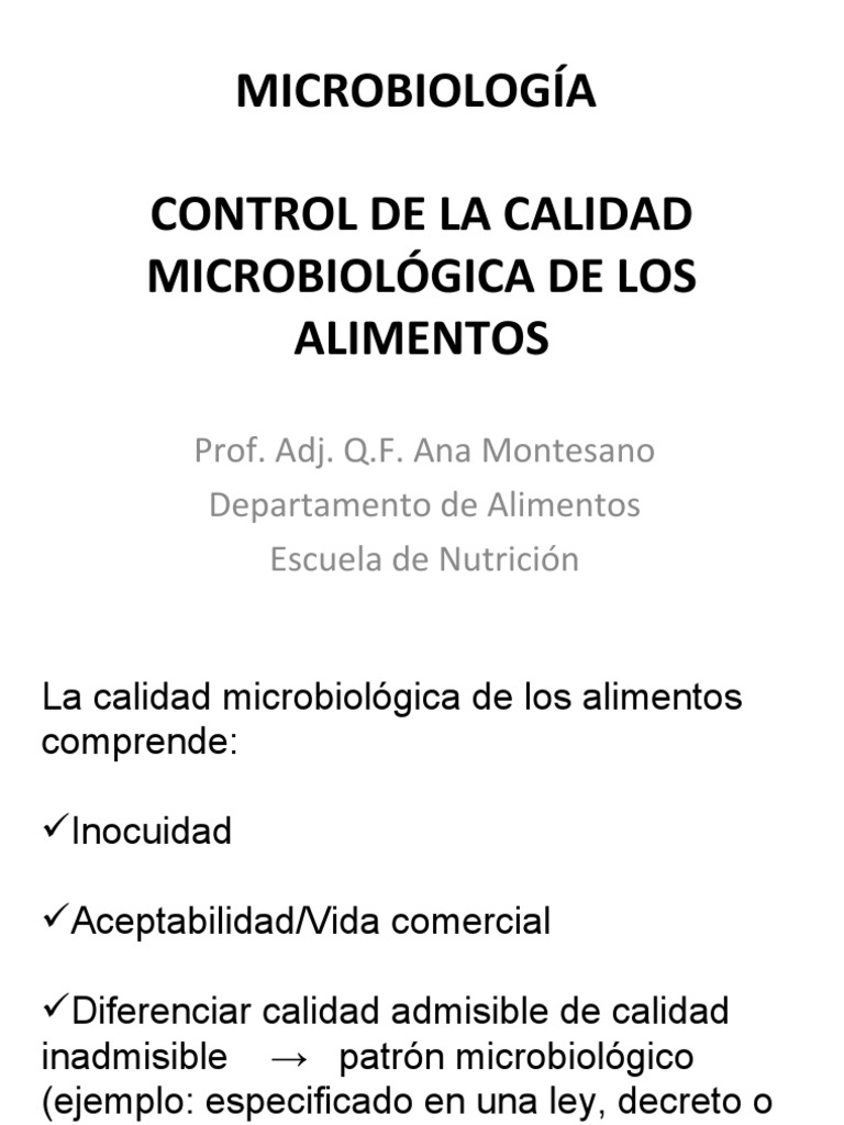 10 Control Microbiológico | PDF | Microbiología