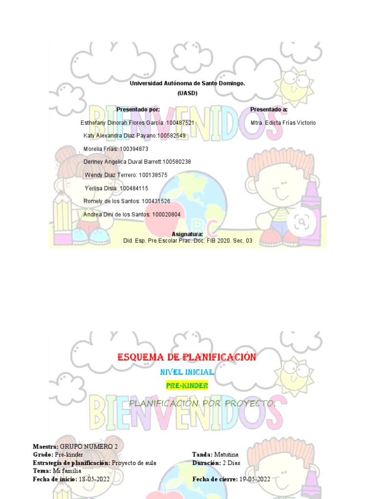 Proyecto de Aula. Prac. Doc. Grupo 2 | PDF