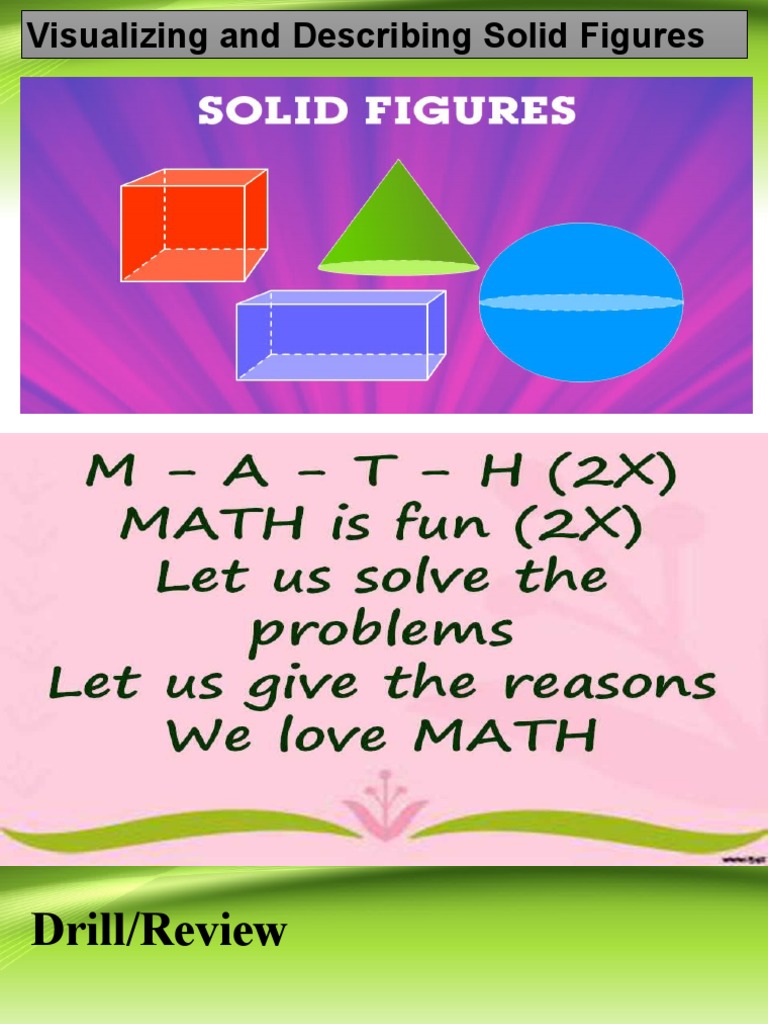 Visualizing and Describing Solid Figures | PDF