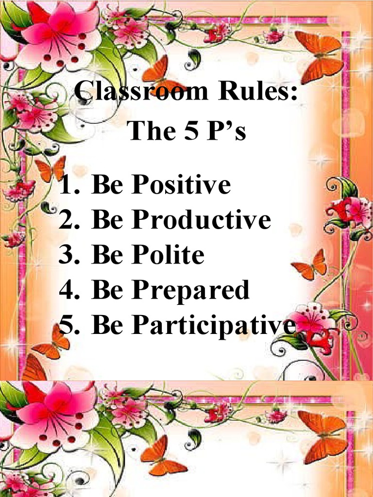 Classroom Rules | PDF