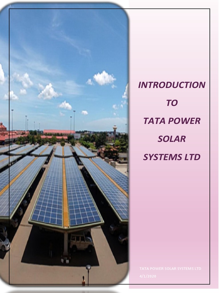 Tata Power Solar Systems LTD 4/1/2020 | PDF | Solar Panel ...