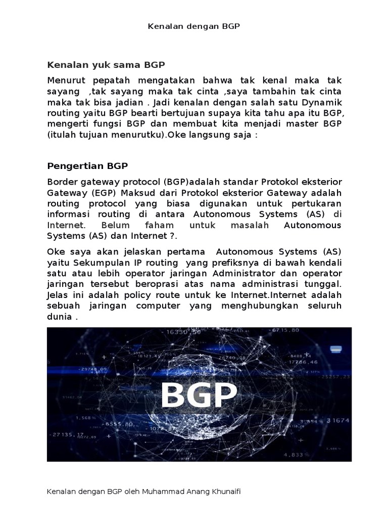 Kenalan BGP1 | PDF