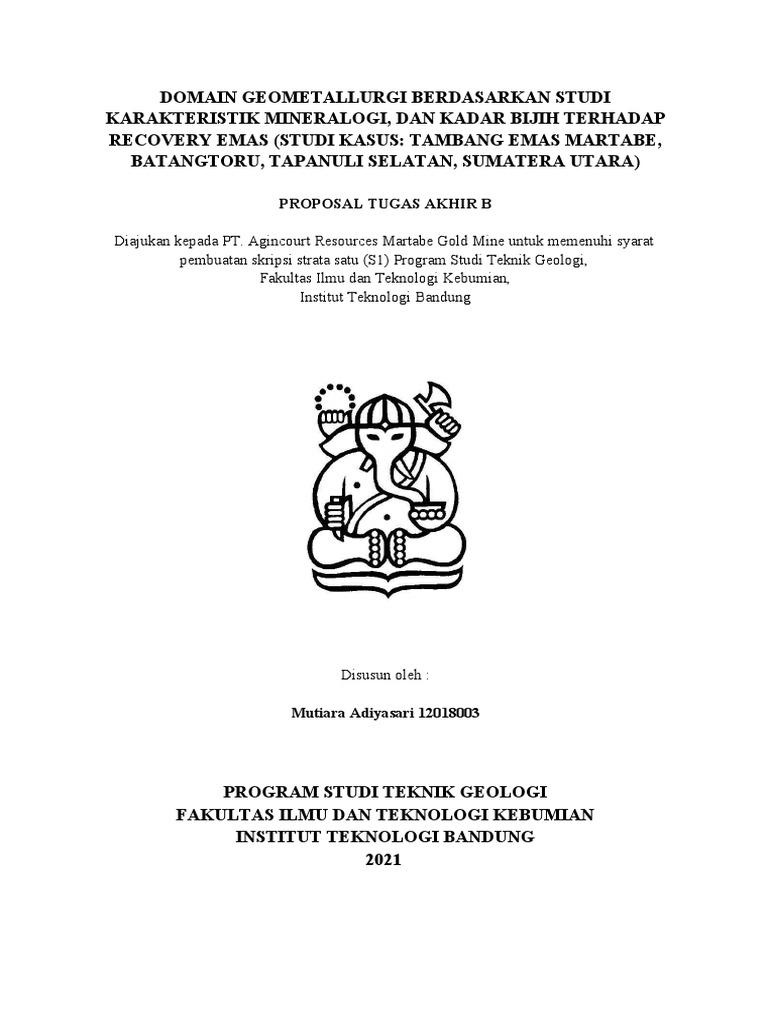 Geometallurgi Emas Martabe: Studi Mineralogi | PDF