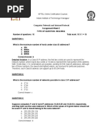 NPTEL-CNIP 2023 Assignment - 1 Solution | PDF | File Transfer Protocol | Port (Computer Networking)