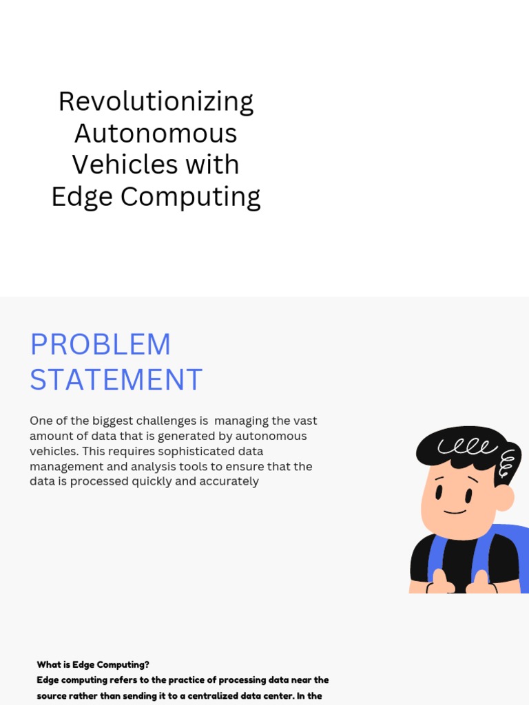 Revolutionizing Autonomous Vehicles With Edge Computing | PDF ...